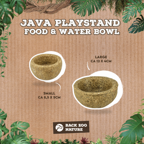 Java Playstand Food/Water Bowl S